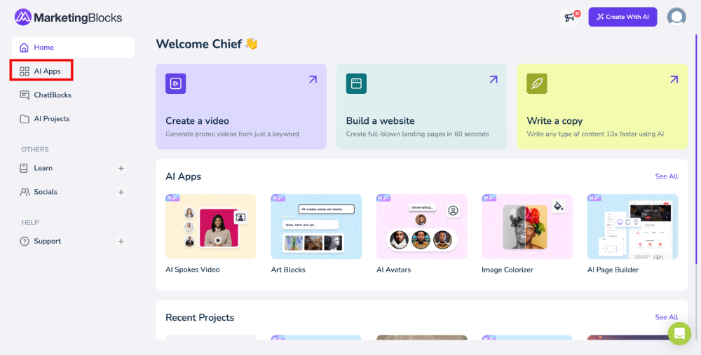 MarketingBlocks AI - Support - Knowledge Base